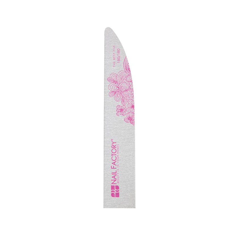 Lima Para Manicura Knife Rosa Doble Cara | Lima 180/180 NAIL FACTORY